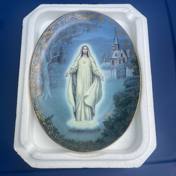 The Bradford Exchange | Other | Virgin With The Golden Heart Visions Of ...